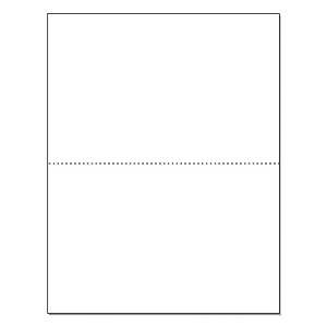 NextDayLabels - Letter Size White Perforated Blank Post Card Cardstock, 75lb Cover (203 gsm) 2 per Page, Cards Measure 8.5" X 5.5", Inkjet/Laser Compatible - 50 Sheets / 100 Cards