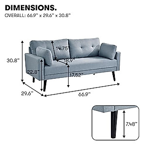 Serta Benrama Sofa Light Gray
