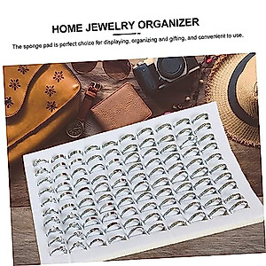 LIFKOME 8 pcs Box jewelry box pad jewelry display jewelry stand eyeglass tray jewelry tray insert jewelry foam insert jewelry insert pad jewelry insert tray jewelry rack white sponge ring