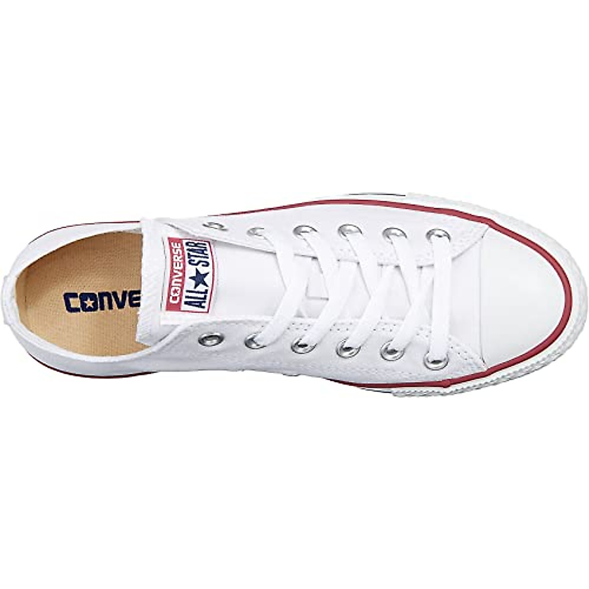 Converse Unisex Chuck Taylor All Star Low Top Optical White Sneakers - 5 B(M) US Women / 3 D(M) US Men