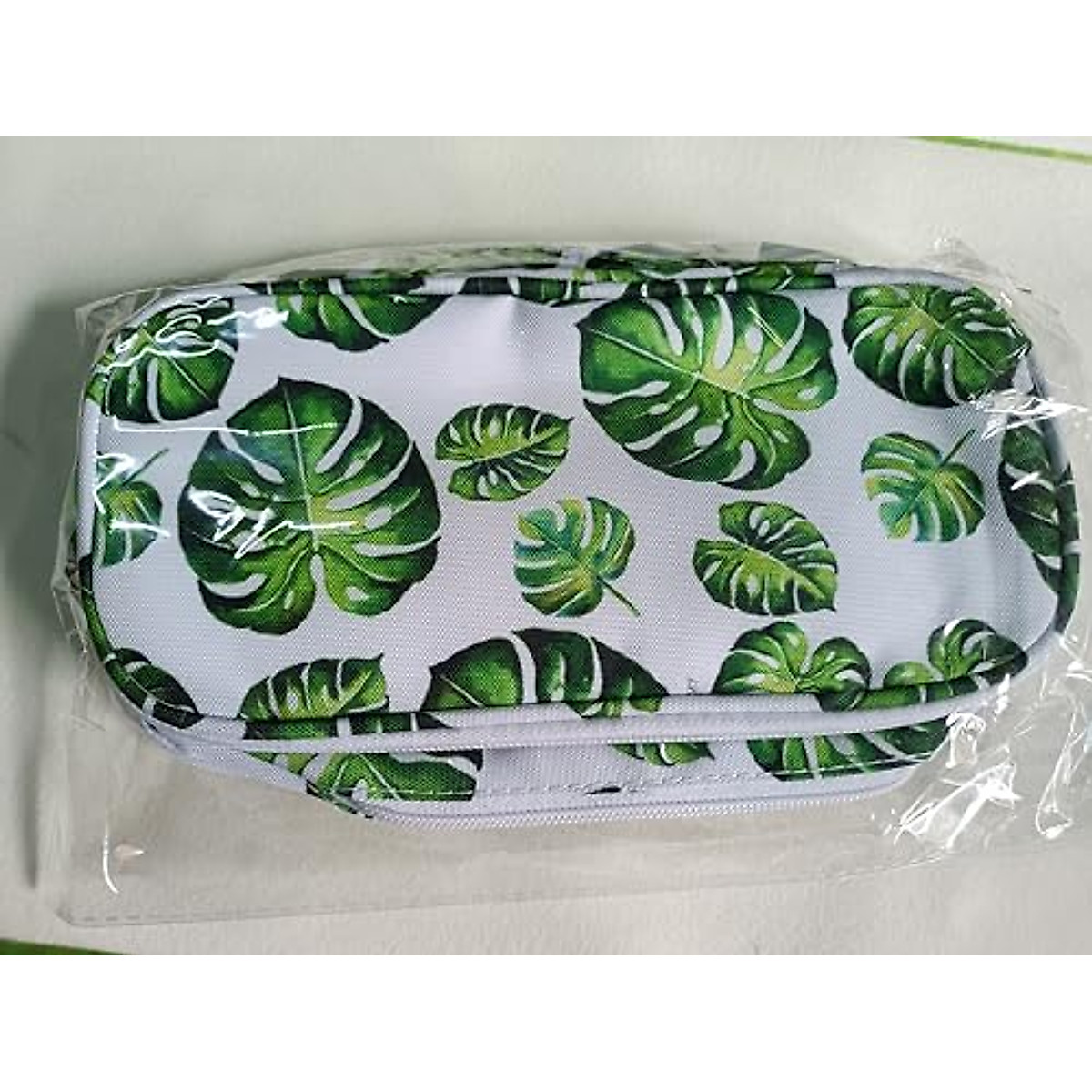 LParkin Tree Leaves Cute Pencil Case Super Large Capacity 3 Compartments Canvas Pen Bag Pouch Stationary Case Makeup Cosmetic Bag