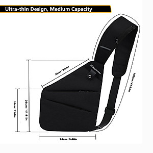 Men Small Sling Shoulder Crossbody Bag, Lightweight Anti-theft One Strap Casual Chest Bag Slim Backpack for Outdoor Walking Trip Hiking Biking Fits Up to 7.9 inch iPad Mini (Digital Camo)