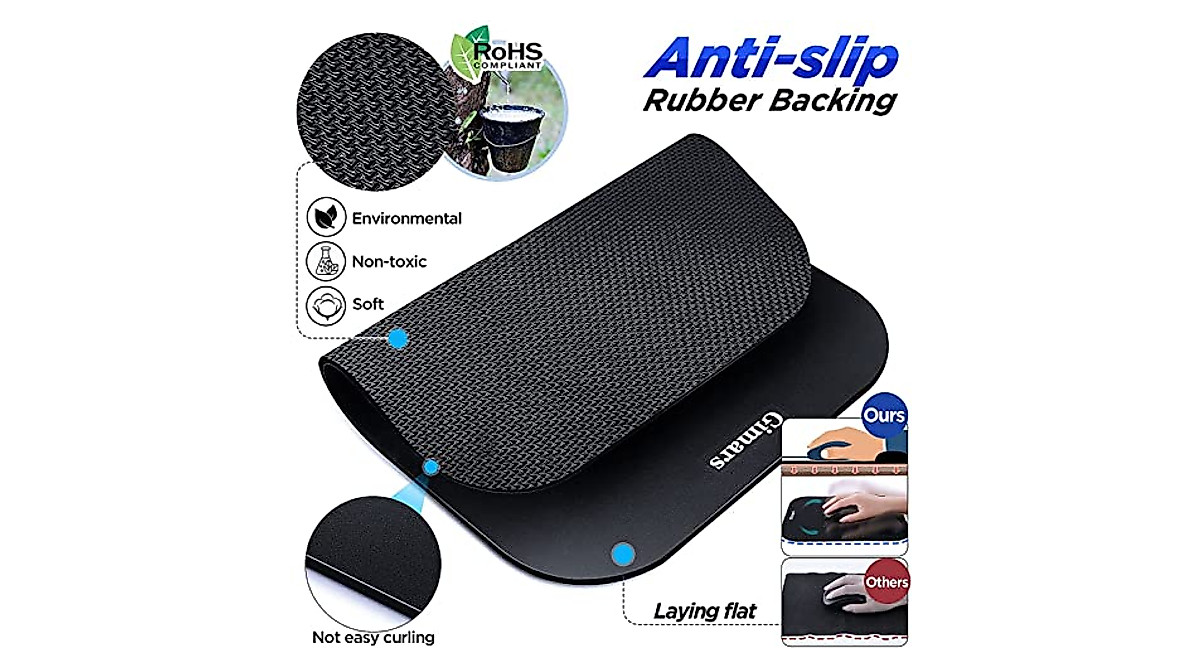 Gimars Large Ergonomic Mouse Pad with Memory Foam Wrist Rest