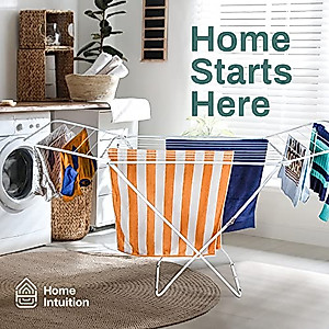 Home Intuition Foldable Clothes Drying Rack Dryer (Black)