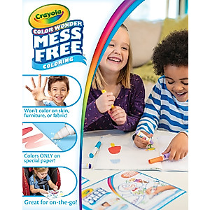 Crayola Color Wonder Mess Free Coloring Kit, 80pc, Toddler Toys, Gift for Boys and Girls