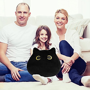 Black Cat Plush, Black Cat Plushie, Cat Plush, Cat Pillow Plush, Cat Pillow, Giant Cat Plush Cat Plush, Black Cat Plush, Kawaii Cat Plush, Cat Plush Pillow, Black Cat Stuffed Animal, Plush Pillow