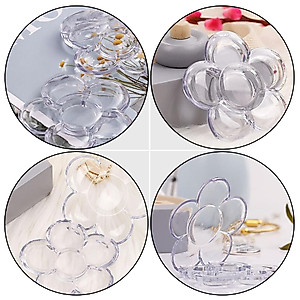 Beaupretty 10PCS Clear Empty Eyeshadow Palette Makeup Organizer Eyeshadow Storage Box Case Lipstick Pigment Palette Tray