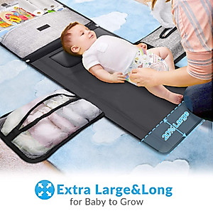 Portable Changing Pad - Baby Travel Changing Pad for Easy Travel - Travel Diaper Changing Pad - On The Go Diaper Pad Changing Mat - Foldable Changing Pad for Moms and Dads - Diaper Pad Changing Mat