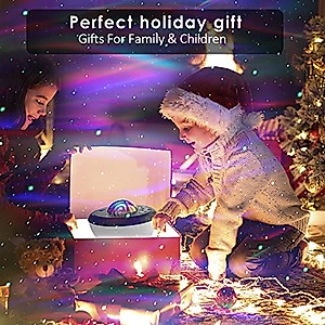 Star Projector,Galaxy Night Light Projector for Bedroom,Aurora Projector Compatible with Alexa & Smart APP,White Noise & Music Speaker,Night Light Projector for Kids Adults Home Party Ceiling Decor