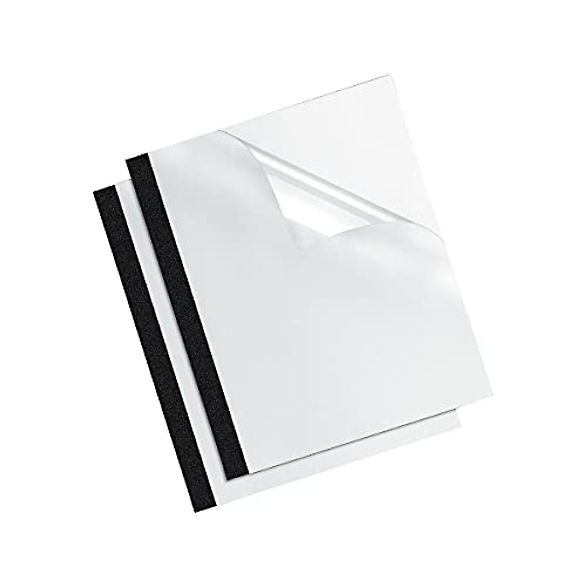 Fellowes 5225301 Thermal Covers, 1/16-Inch, 2-15 Sht Cap, 10/Pk, Clear/Black