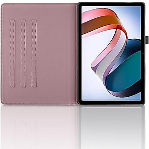 Oaxrui 360°Rotate Case for Samsung Galaxy Tab A8 10.5 (2021) SM-X200 X205 Anti-slip standing Cover Textured Tree Pink