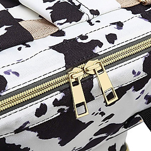 fengchensety Cow Spots Print Diaper Bag Backpack Maternity Baby Changing Bag Backpacks