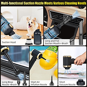 Bug Vacuum Catcher & Cordless Handheld Car Vacuum Cleaner Powerful Suction Power with Multifunctional Suction Nozzle for Insect Stink Bug Moth Spider, Convenient Cleaning Solution for Home Office Car