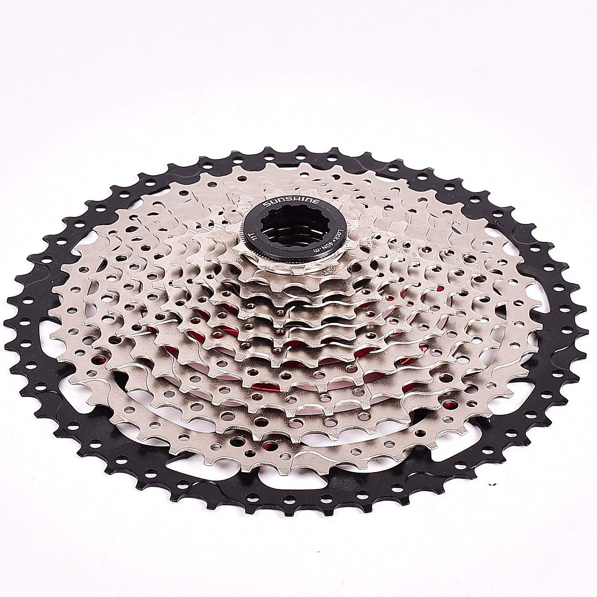 HOOSAM 11 Speed Bike Cassette 11-50T MTB Cassette 11 Speed Freewheel Bicycle Parts Fit for Mountain Bike, Road Bicycle, MTB, BMX, SRAM, Shimano