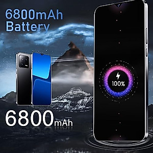 Unlocked 4G Cell Phone 6.54 Inch Screen,12, 8GB RAM 256GB ROM, 32MP 16MP Camera, GPS Navigation,Screen, Facial Unlocking (US Plug)