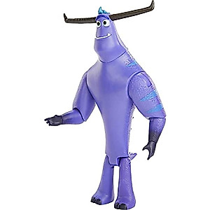 Mattel Monsters at Work Tylor Tuskmon Action Figure, Collectible Disney Plus Character Toy, 7.9-in Tall Highly Posable with Authentic Detail, Kids Ages 3 Years & Older