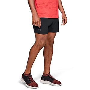 Under Armour Men's Qualifier WG Perf Short 5in, Black (001)/Pitch Gray, X-Large