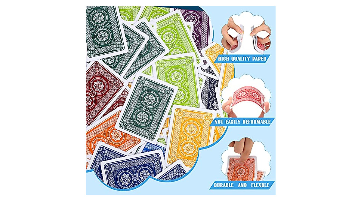 Vibrant Color Playing Cards Pack – 24 Decks for Fun Games and Parties