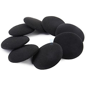 12 Pairs 45mm / 1.8inch Headset Ear Cap Replacement for Most Standard Size Ear Cushions Ear pad Cover Sponge Replacement Ear pad Headphones Black