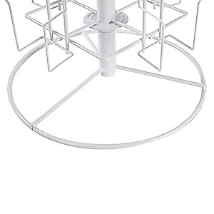 SSWBasics 12-Pocket Rotating Countertop Greeting Card Rack - Overall Dimension: 25”H x 12”D - 12 Pockets Total (Each 5”W x 7”H x 1 5/8”D) - Perfect for Thrift, Retail, Grocery, and Convenience Stores