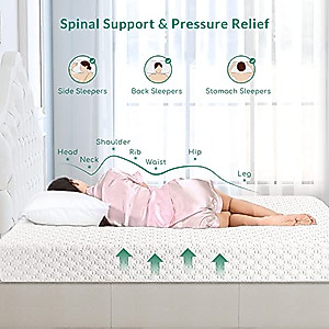 Airdown Full Mattress 8 Inch, Memory Foam Mattress in a Box Made in USA, Full Size Mattress Cool Gel Foam Infused Bamboo Charcoal, Medium Feel, CertiPUR-US Certified