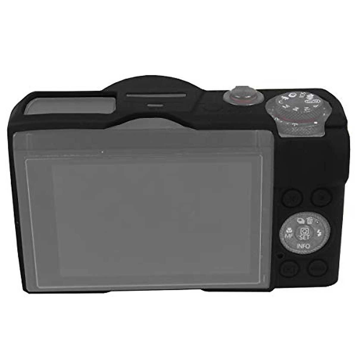 Easy Hood Case for Canon Powershot G7 X Mark III Digital Camera, Soft Silicone Protective Cover with Removable Lens Cover for Canon Powershot G7X Mark III DSLR Camera (Black)