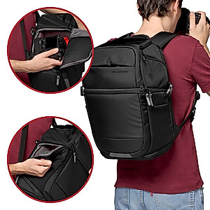 Manfrotto Advanced Fast III Professional Camera Backpack for Reflex/Mirrorless with Lenses and Laptop, with Interchangeable Padded Dividers, Side Access, Tripod Mount
