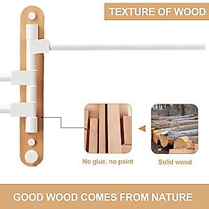 Swivel Towel Rack, Towel Bar with Wall Mounted 180° Rotation, 4-Arms Towel Hanger Beech + Space Aluminum, Space Saving for Kitchen/Bathroom No-Punch/Punch Holes Dual Use (4- Arms)