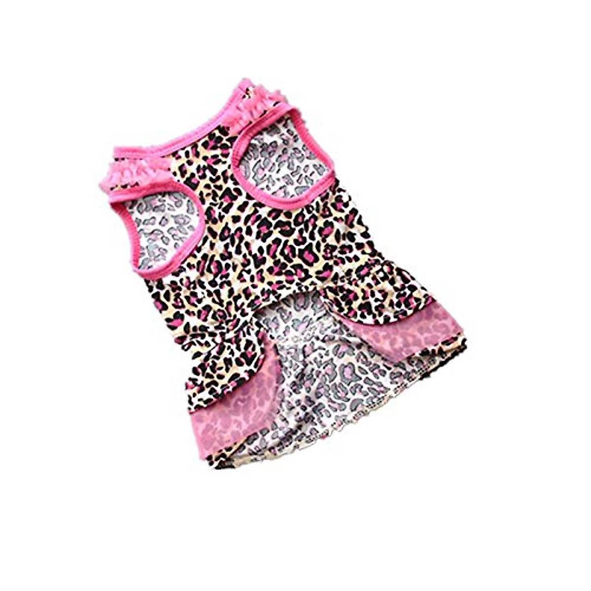 Cat Pet Puppy Summer Pet Clothes Dress Dog Apparel Small Cute Leopard Pet Clothes Emotional Support Dog Small Breed