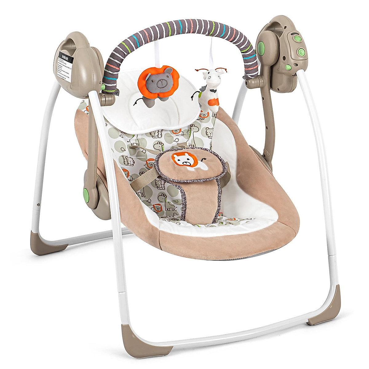 Baby Swings for Infants, Baby Swing Newborn, Baby Swing with Intelligent Music Vibration Box, Infant Swing Load Resistance: 6-25 lb, Applicable Object: 0-9 Months