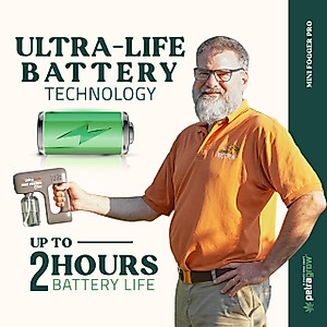 PetraTools Mini Fogger Pro - Two Sprayer Bottle, Mini Fogger Machine, Plant Atomizer, Fogger for Plants, Water Mister Sprayer for Pest Control for Indoor Plants & Outdoor Plants (Includes 2nd Bottle)