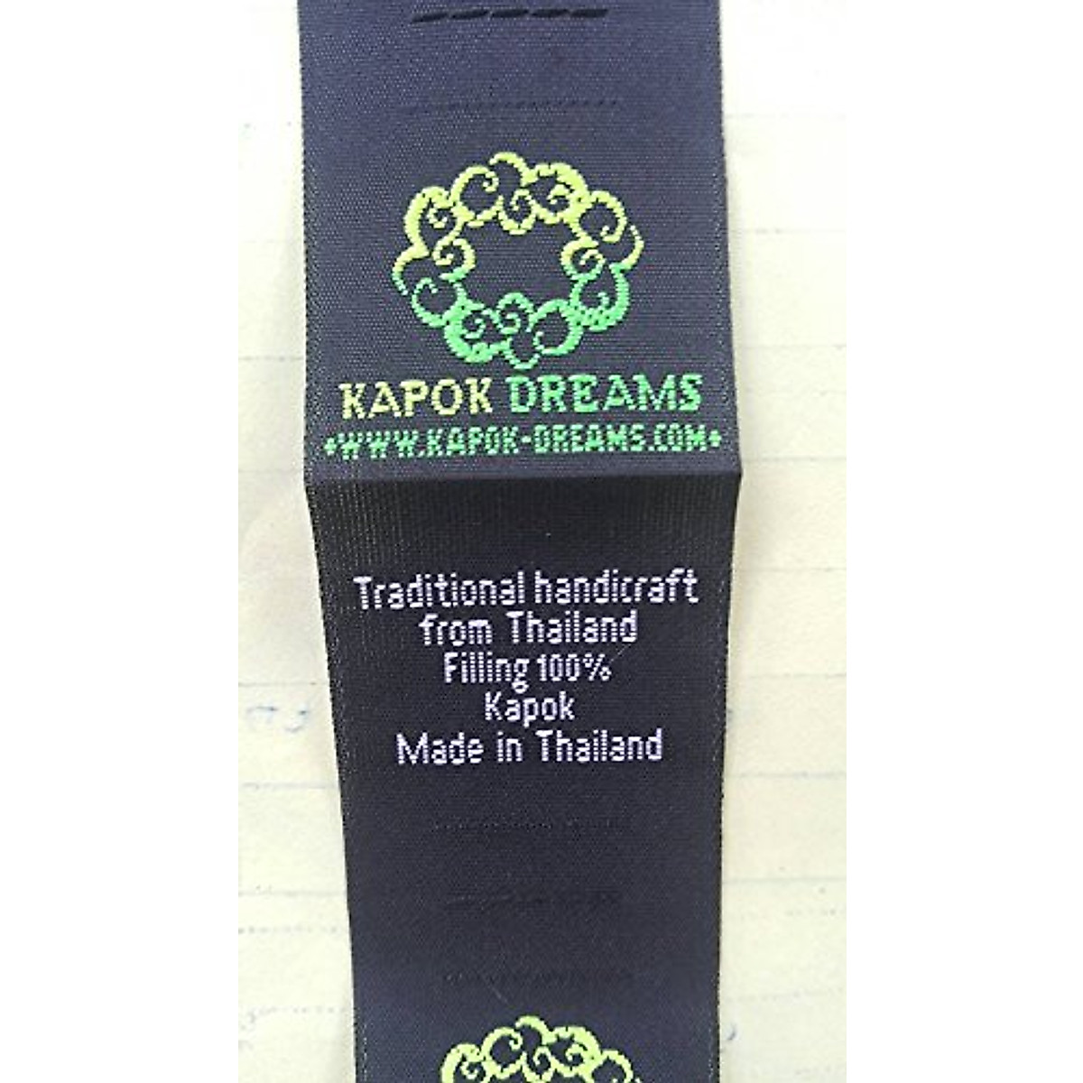 GABUR Zafu Round Cushion 100% Kapok, Orange & Brown Thai Design