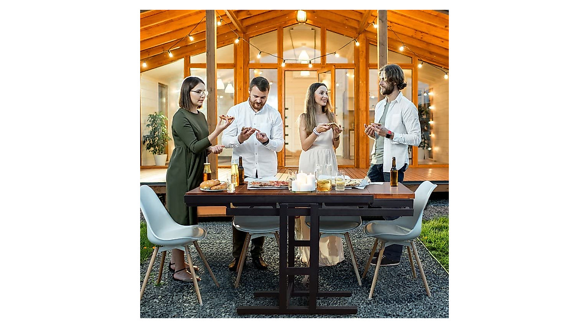 Brefhome Convertible Kitchen Table for Small Spaces