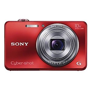 Sony Cyber-shot DSC-WX150 18.2 MP Exmor R CMOS Digital Camera with 10x Optical Zoom and 3.0-inch LCD (Red) (2012 Model)