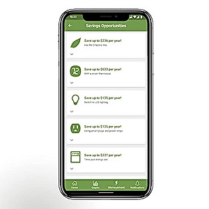 Smart Home Energy Monitor with 16 50A Circuit Level Sensors | Vue - Real Time Electricity Monitor/Meter | Solar/Net Metering