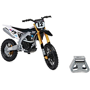 Supercross, Authentic Shane McElrath 1:10 Scale Collector Die-Cast Toy Motorcycle Replica with Display Stand, for Collectors and Kids Age 5 and Up
