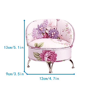 Felice Ann Jewelry Box Jewelry Case Mini Dollhouse Furniture Armoire Sofa Couch Round Bed,one size