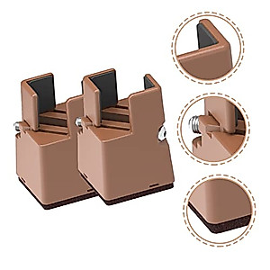 Homoyoyo 2pcs Heightened Table Mat Cabinet Lift Heavy Duty Desk Heavy Duty Table Legs Platform Bed Mixer Lift for Cabinet Desk Risers Couch Riser Furniture Riser Risers for Bed Frame Velvet