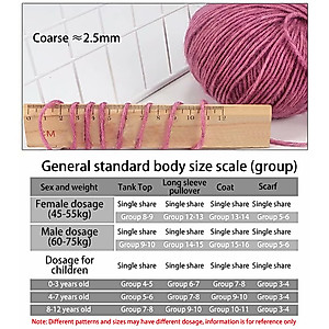 Knitted Yarn Skeins Handcrafting Cotton Yarns 50G Crocheting Yarn Soft Medium Thick Skeins Sweater Scarf Crochet Warm Wool Tools 400m Sweater Cotton Yarn 2 Rolls (Blue)