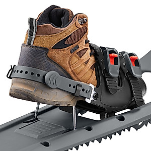 Retrospec Drifter Plus 23/25 Inch Backcountry and Mountaineering Show Shoes, Durable All Terrain with Secure Double Ratchet Binding, Steel Toe Crampons, and Heel Lifters for Winter Hiking