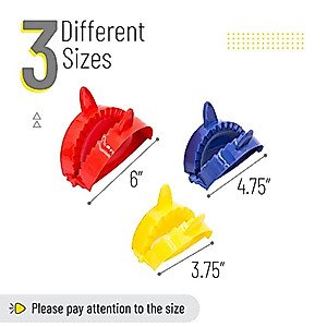 BTaT- Dough Press Set, 3 Pack, Empanada Press, Dough Press, Dumpling Press, Hand Pie Press, Mini Pie Press, Hand Pie Maker, Meat Pie Cutter, Pie Press, Pastry Press, Turnover Press, Mother's Day Gift