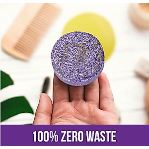 Miztag Home & Health Shampoo and Conditioner Bar Set - 5pcs with Holder & Travel Tins - Vegan, Sulfate-Free, Paraben-Free - Eco-Friendly Gift for Women