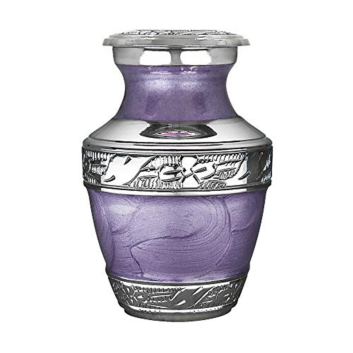 Trupoint Memorials Cremation Urns for Human Ashes - Decorative Urns, Urns for Human Ashes Female & Male, Urns for Ashes Adult Female, Funeral Urns - Light Purple, 1 Small Keepsake