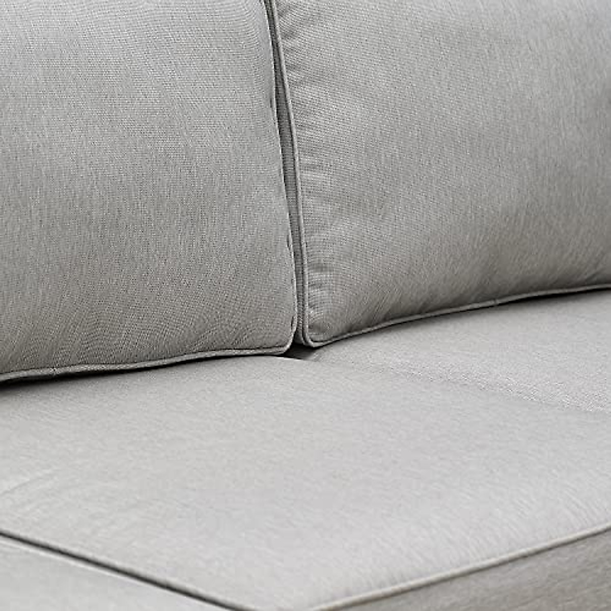 Crosley Furniture Capella 3-Piece Outdoor Sofa Patio Furniture Set, Wicker Conversation Sets for Porch, Acorn with Gray Cushions