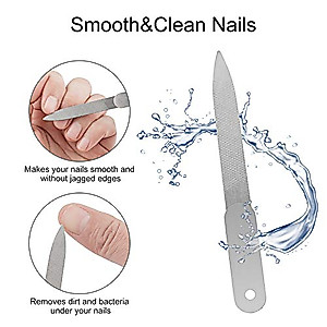MINGTU Nail Clippers Set, Long Lasting Sharp Toenail and Fingernail Clippers, Professional Sturdy Stainless Steel Nail Cutter for Men & Women