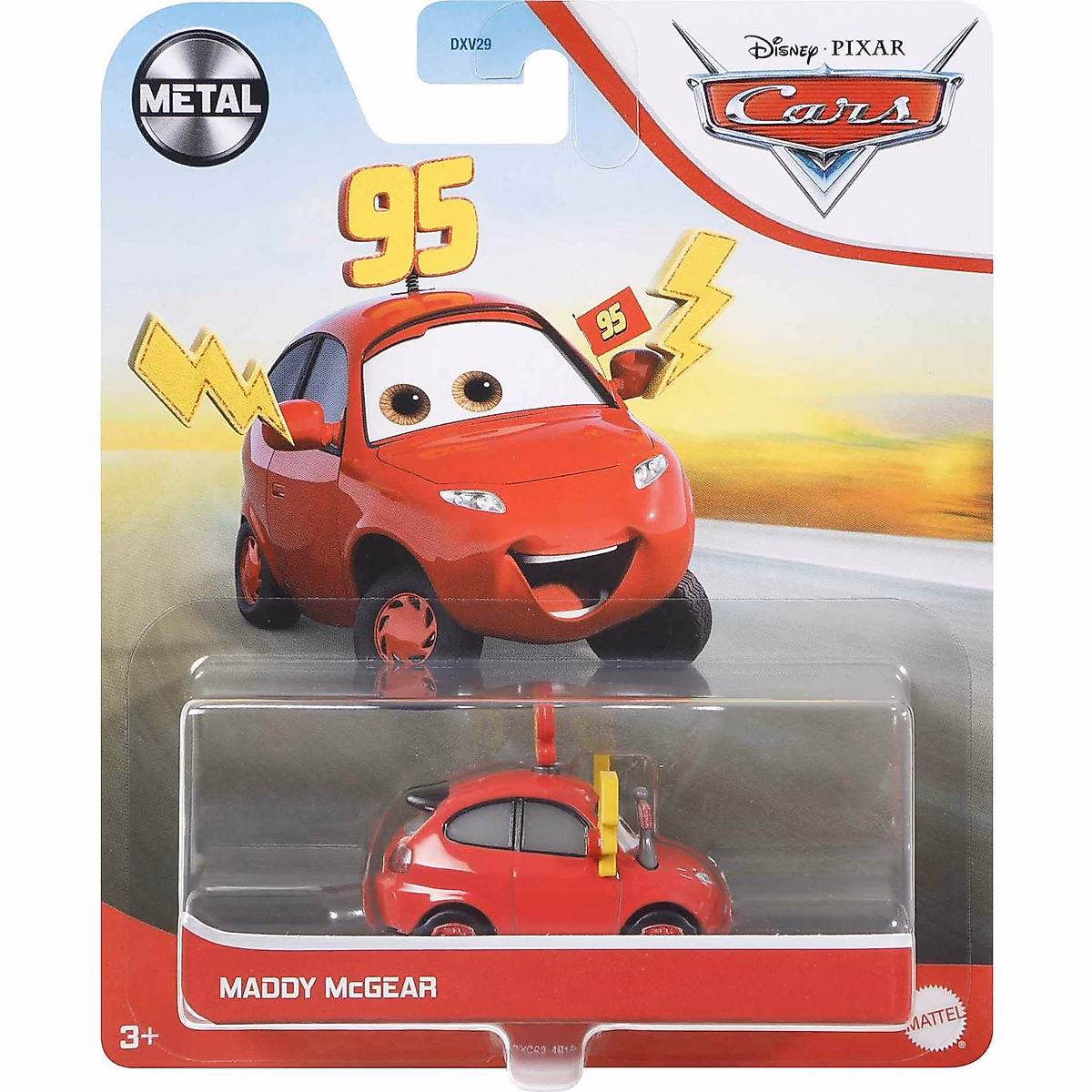 Disney Car Toys Maddy Mcgear, Miniature, Collectible Racecar Automobile Toys Based on Cars Movies, for Kids Age 3 and Older, Multicolor
