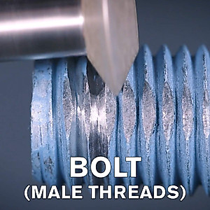 Rotary Thread Repair Kits - Faster & Easier to Chase, Restore & Clean Internal or External Threads, All in One Universal Thread Files Set, Inch, Metric, Grooves, Glands, ACME, Buttress Thread