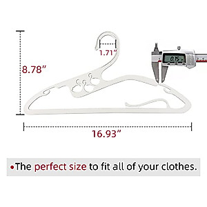 Standard Plastic Hangers Durable Tubular Shirt Hanger Ideal for Laundry & Everyday Use, Slim & Space Saving, Heavy Duty Clothes Hanger for Suits, Coats, Pants, Dress (30 Pack, White)
