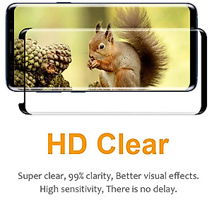 【2-PACK】Coolpow Designed for Samsung Galaxy S8 Plus Screen Protector Case Friendly, Anti-Bubble, 3D Curved, Samsung S8 Plus Screen Protector S8+Tempered Glass cell Phone Film【NOTE:not for S8 & NOTE 8】