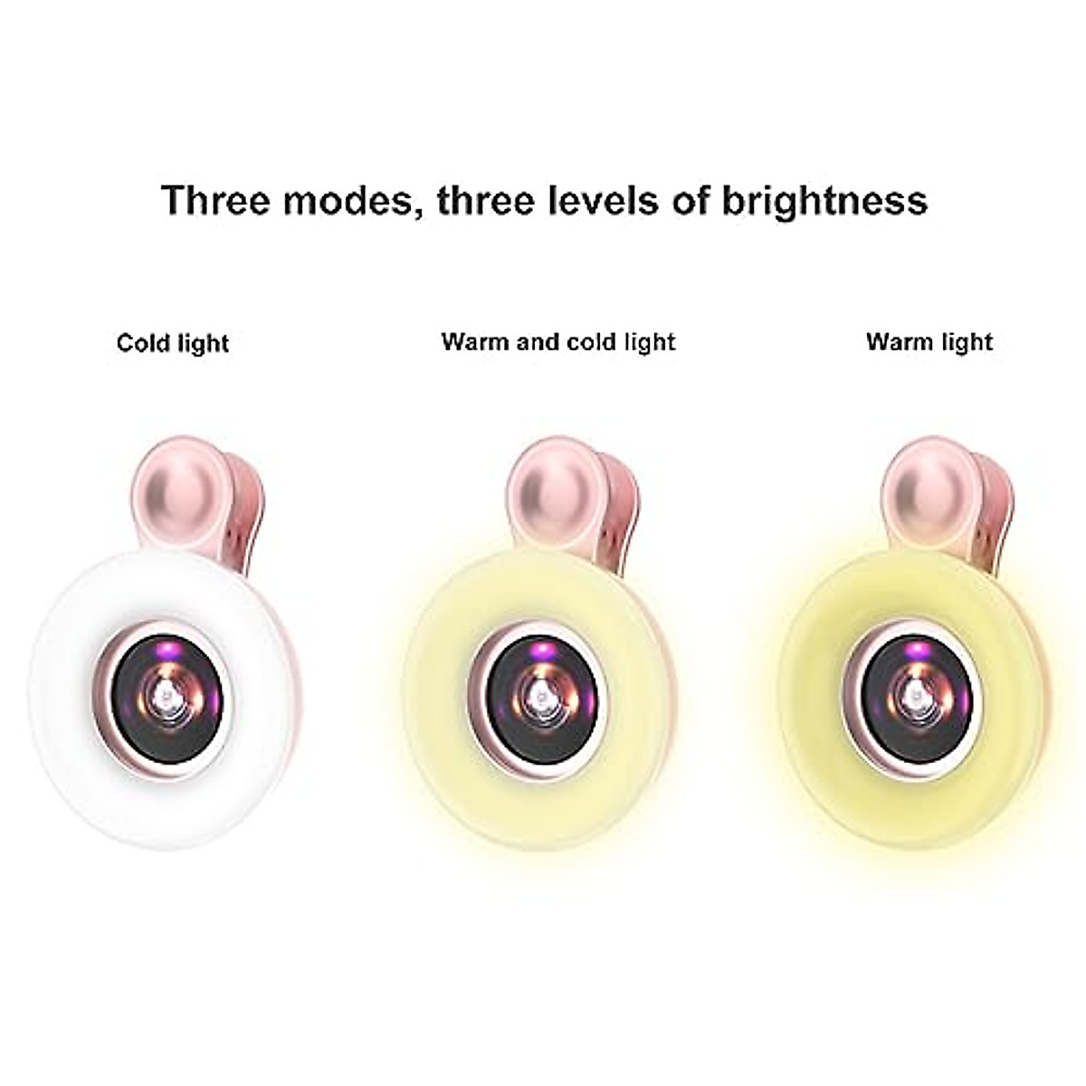 Phone Camera Lens, Universal 15X Macro Lens Kit with LED Light and Travel Case, Clip on Cell Phone Lens Attachments for Most Smartphones, for Video, Live Show, Vlog, Photography